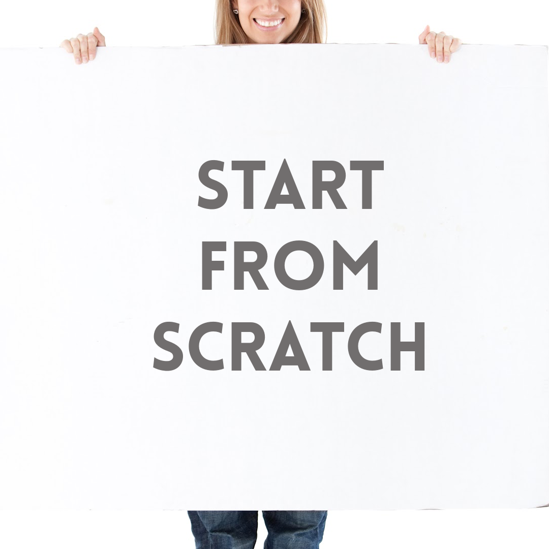 Start From Scratch Signs – Blue Sky Inspired